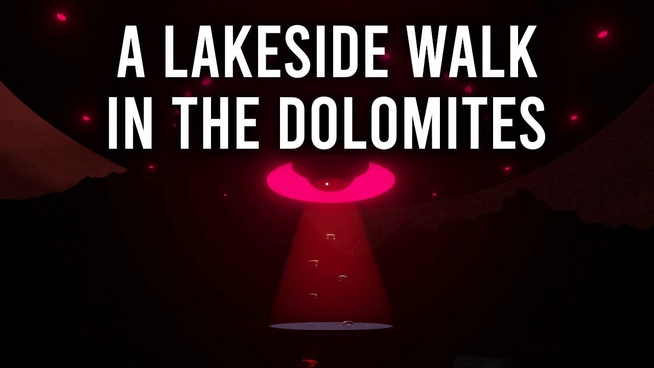 A Lakeside Walk in the Dolomites Walking simulator - YouTube