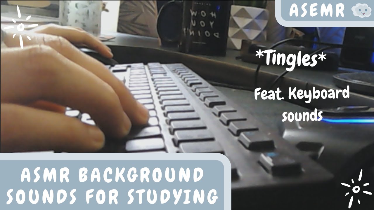 ASMR | Typing, Keyboard, and Mouse Clicking Sounds | [no talking ...