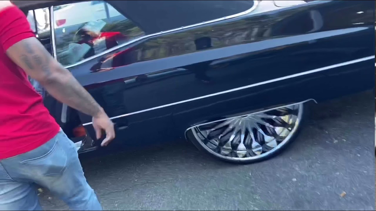 67 Cadillac on 28s - YouTube