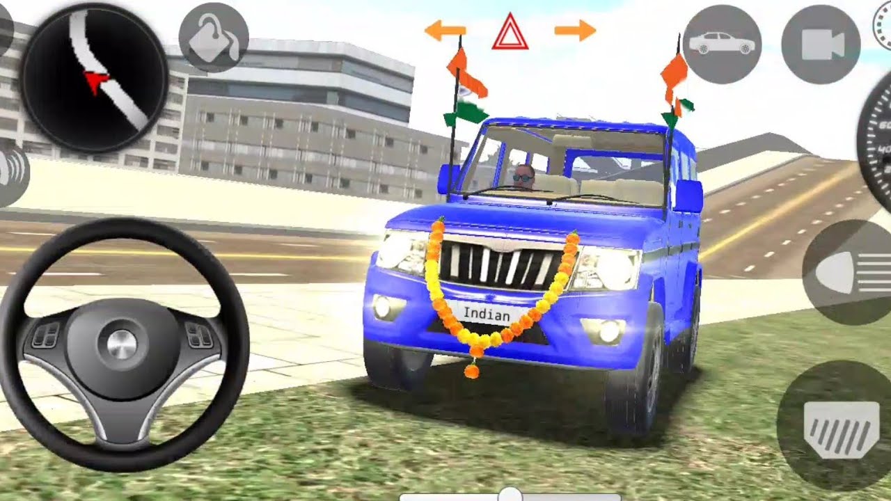 Mahindra thar x100 blue bold colour car indian simulator game | indian ...