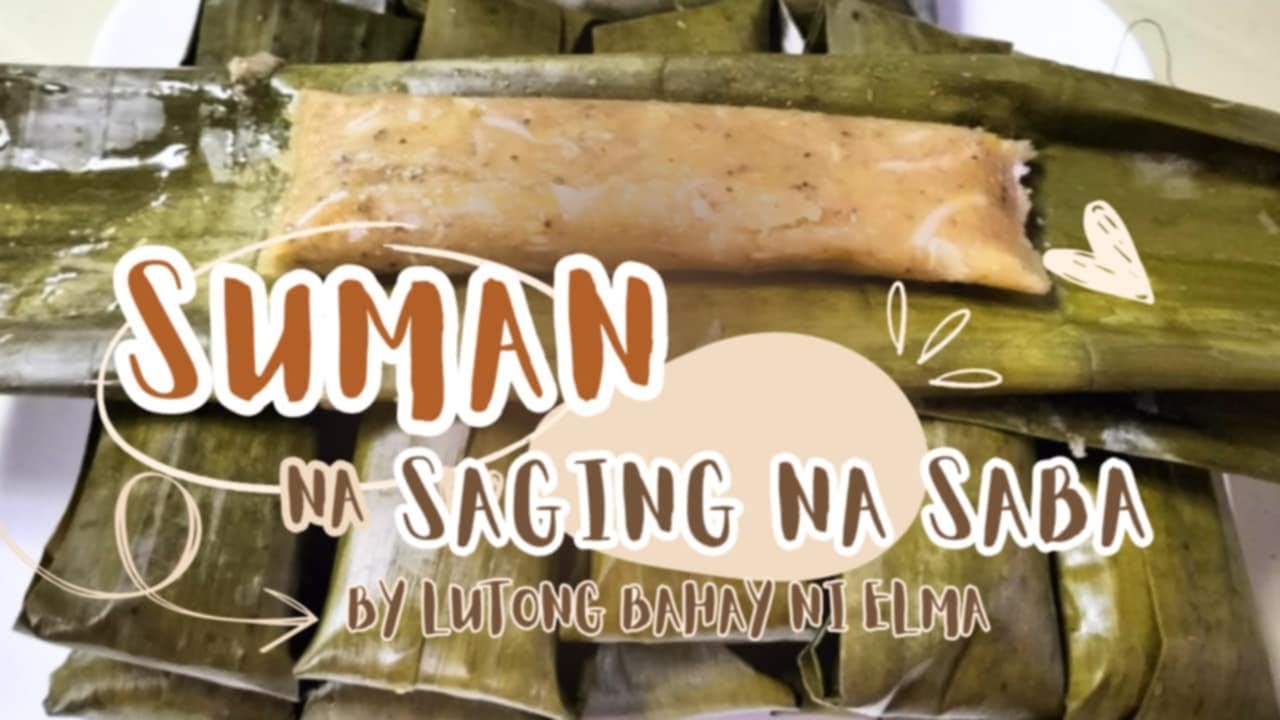 suman saging na saba | Lutong Bahay ni Elma - YouTube