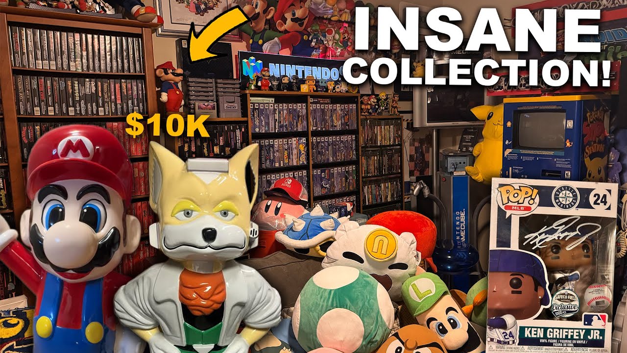 This is a COLLECTOR'S DREAM (MASSIVE Rare Video Game, Funko Pop ...