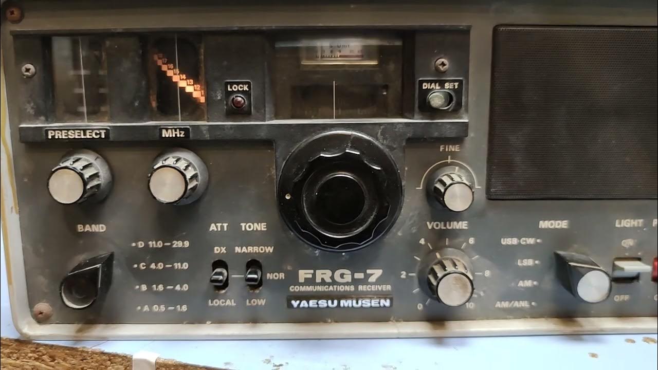 Yaesu musen frg-7 4X6TT - EB1DJ - YouTube