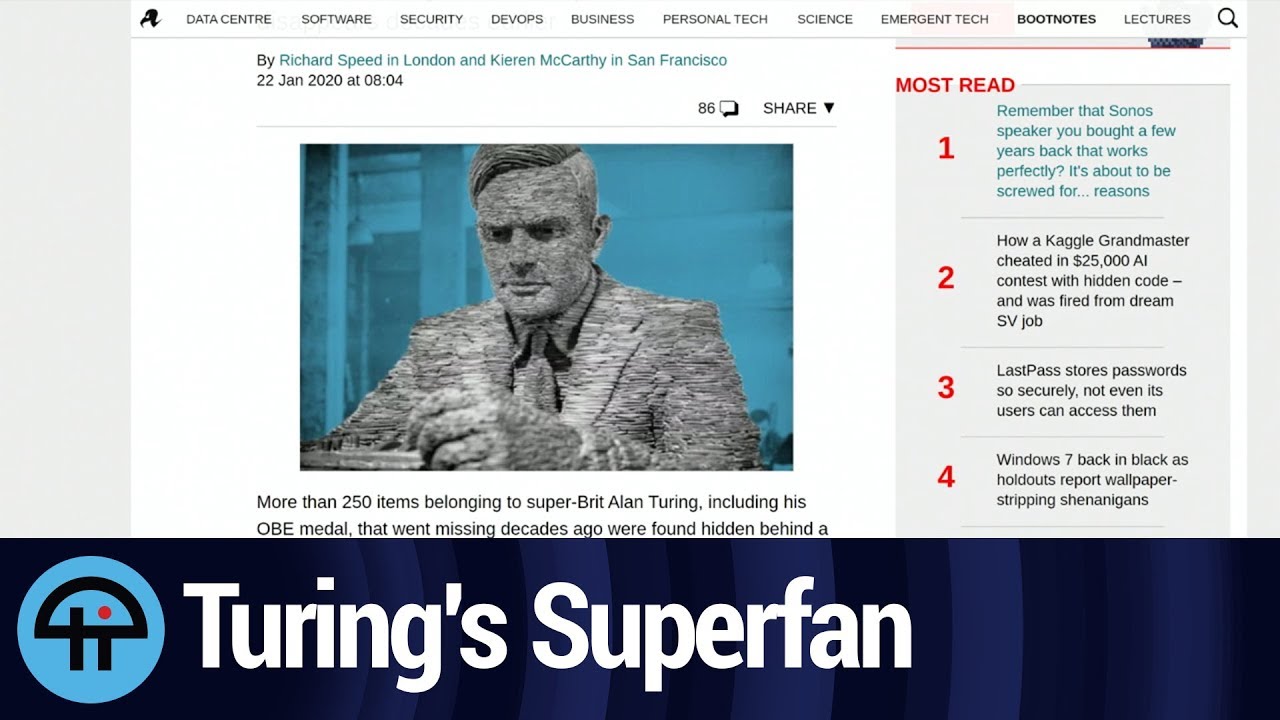 Alan Turing's OBE Medal, PhD Certificate, Etc Recovered From Crazed ...