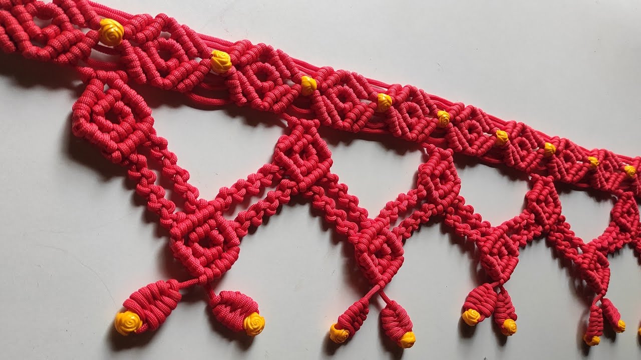 Macrame Toran Design #37 | Easy Macrame Toran Design/New Macrame ...