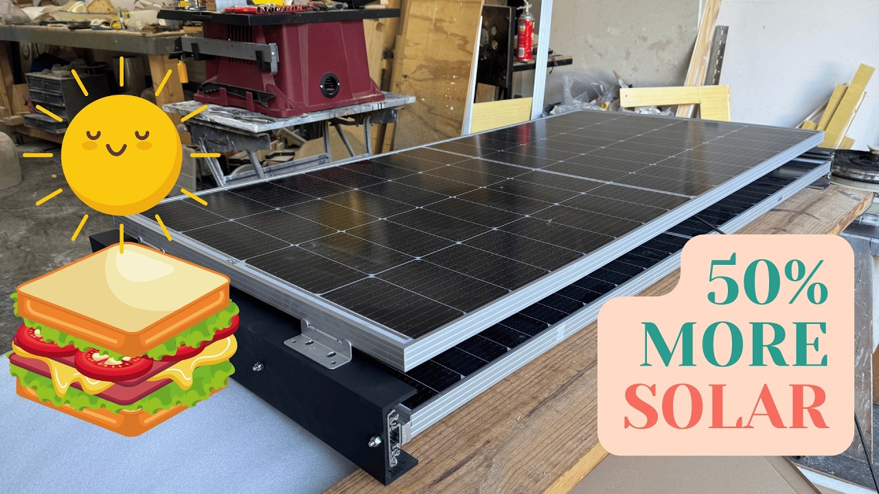 Slide Out Solar Panel on a Ford Transit Campervan - YouTube