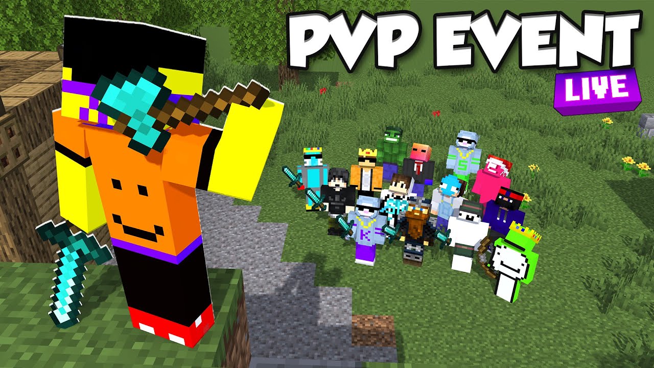 300 PLAYERS PVP EVENT MINECRAFT! BasuPlays - YouTube