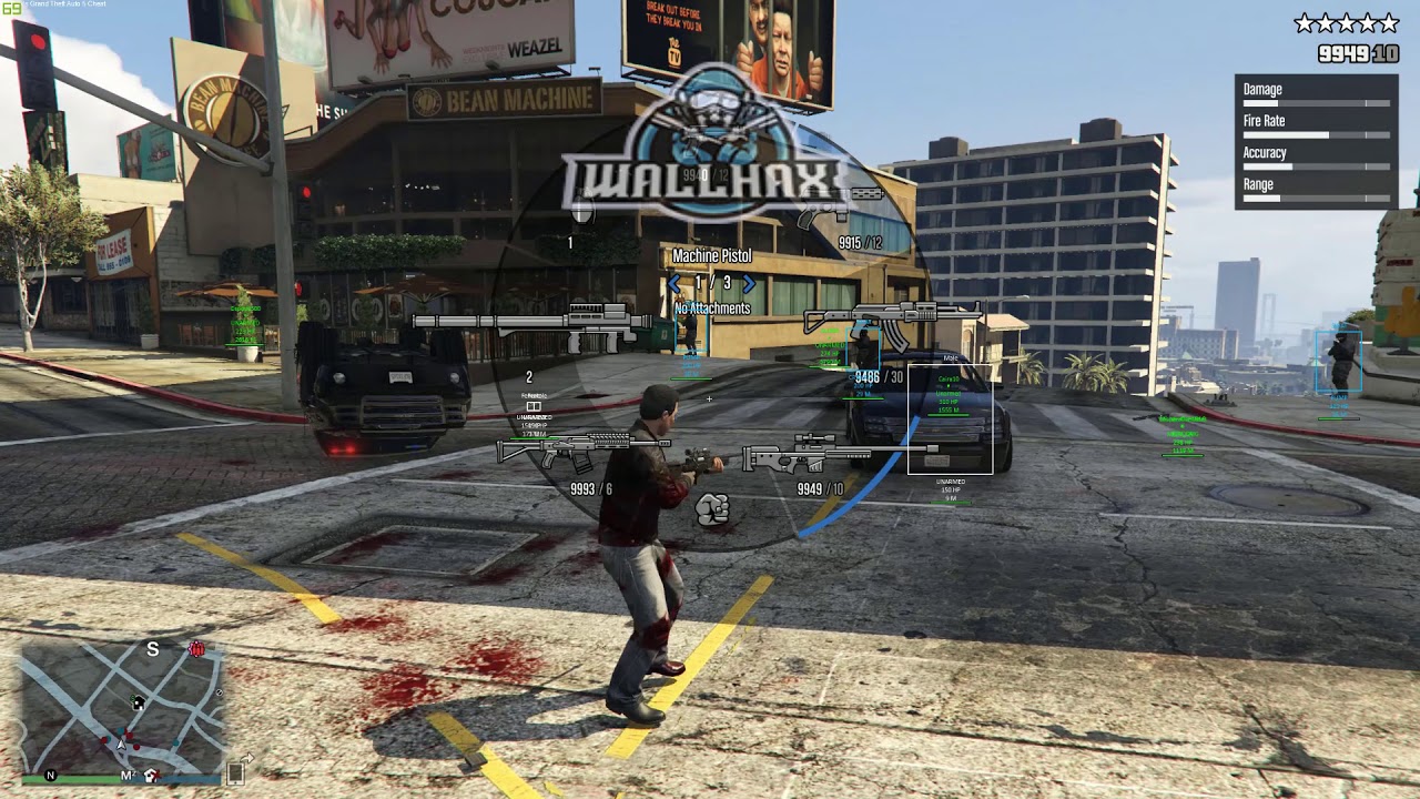 GTA V AIMBOT, WALLHACK, ESP, GAMEPLAY [Wallhax.com] - YouTube