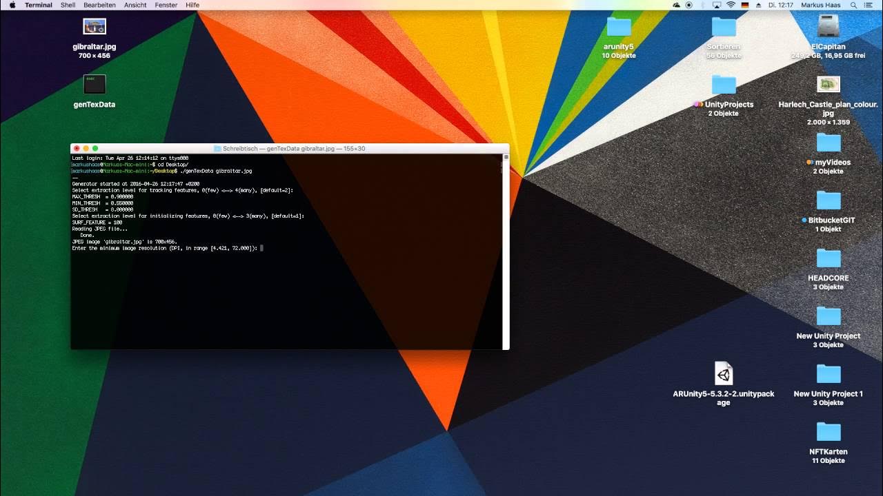 Tutorial - ARToolKit - Create NFT Marker On MacOSX - YouTube