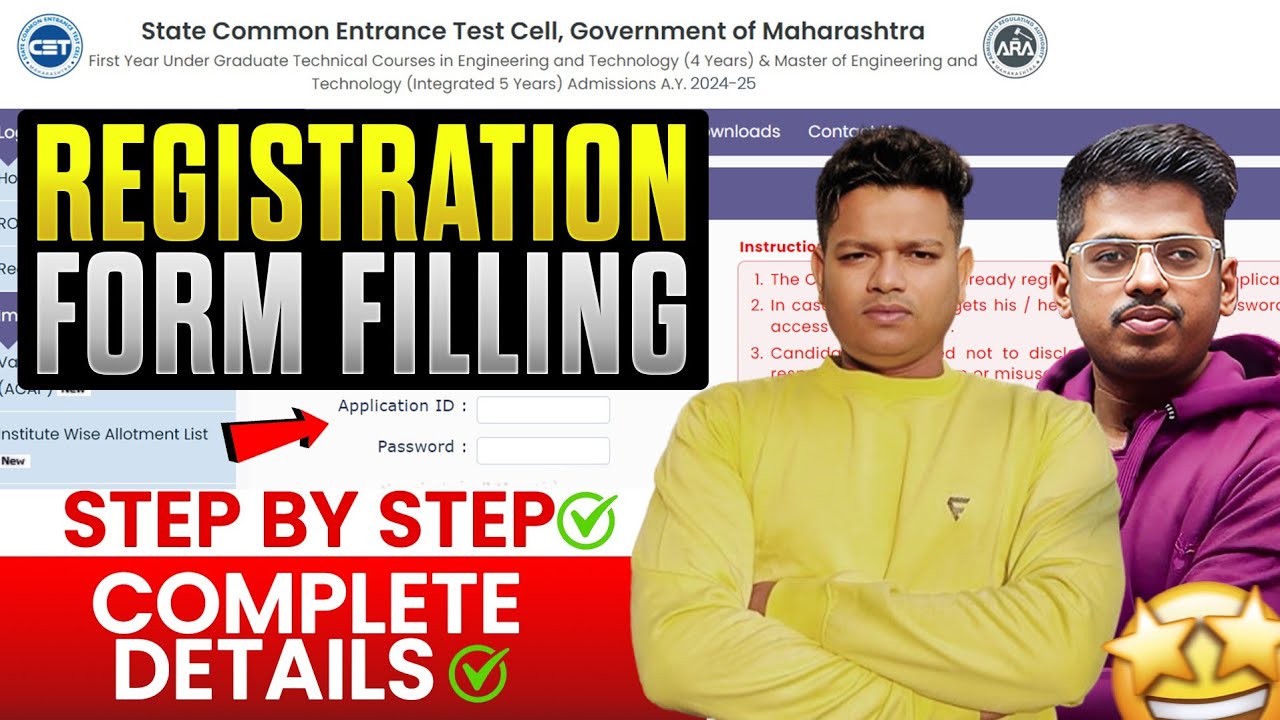 Engineering Registration form filling MOST DETAILED VIDEO - Step by ...