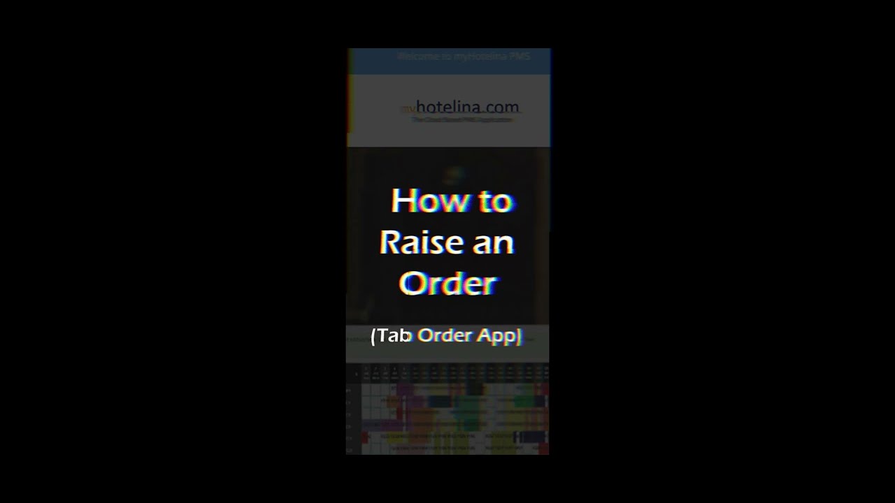 How to Raise an Order (Tab Order App) - YouTube