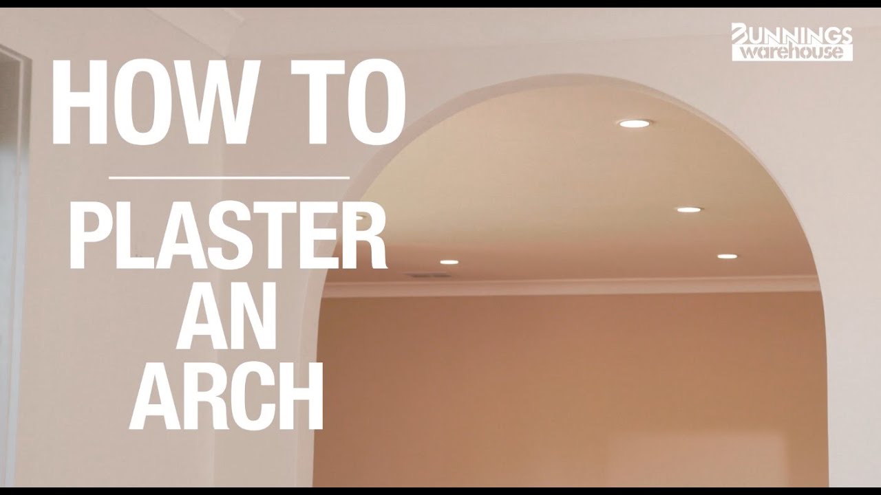 How To Plaster An Arch- Bunnings Warehouse - YouTube