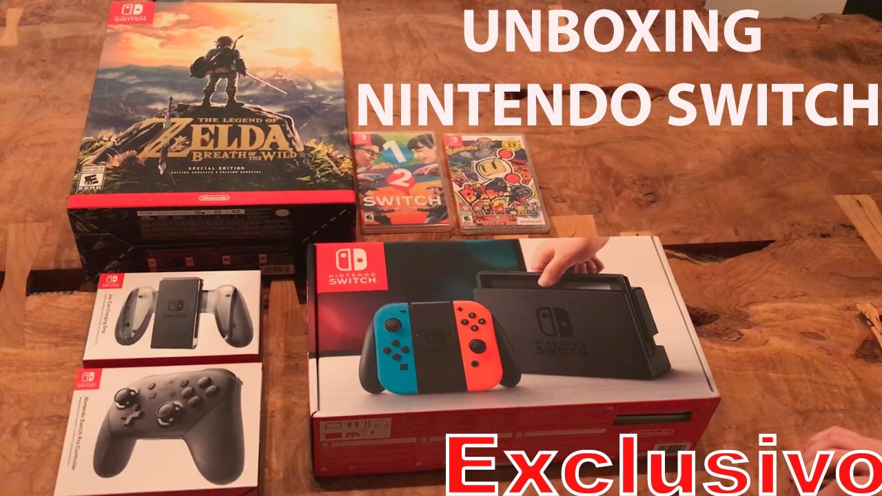 [EXCLUSIVO] Unboxing Nintendo Switch no Brasil PT-BR - YouTube