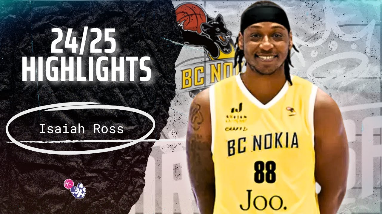 Isaiah Ross Highlights 2024/25 || Finland Korisliiga || BC Nokia - YouTube