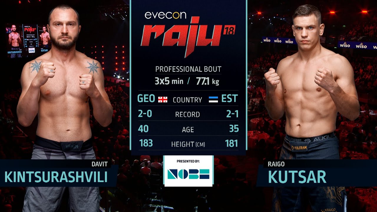 Raigo Kutsar vs. Davit Kintsurashvili | FULL FIGHT | Evecon RAJU 18 ...