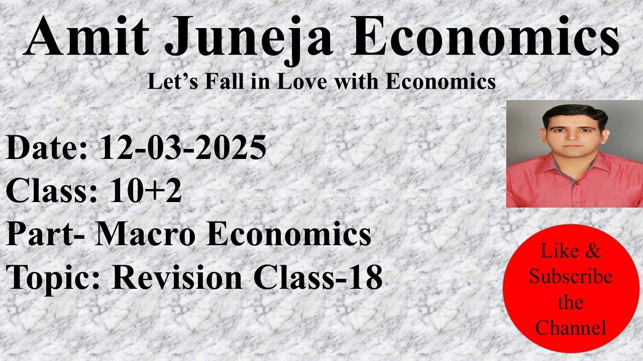 10+2 Economics Revision Class Part-18 Session: 2024-25 - YouTube