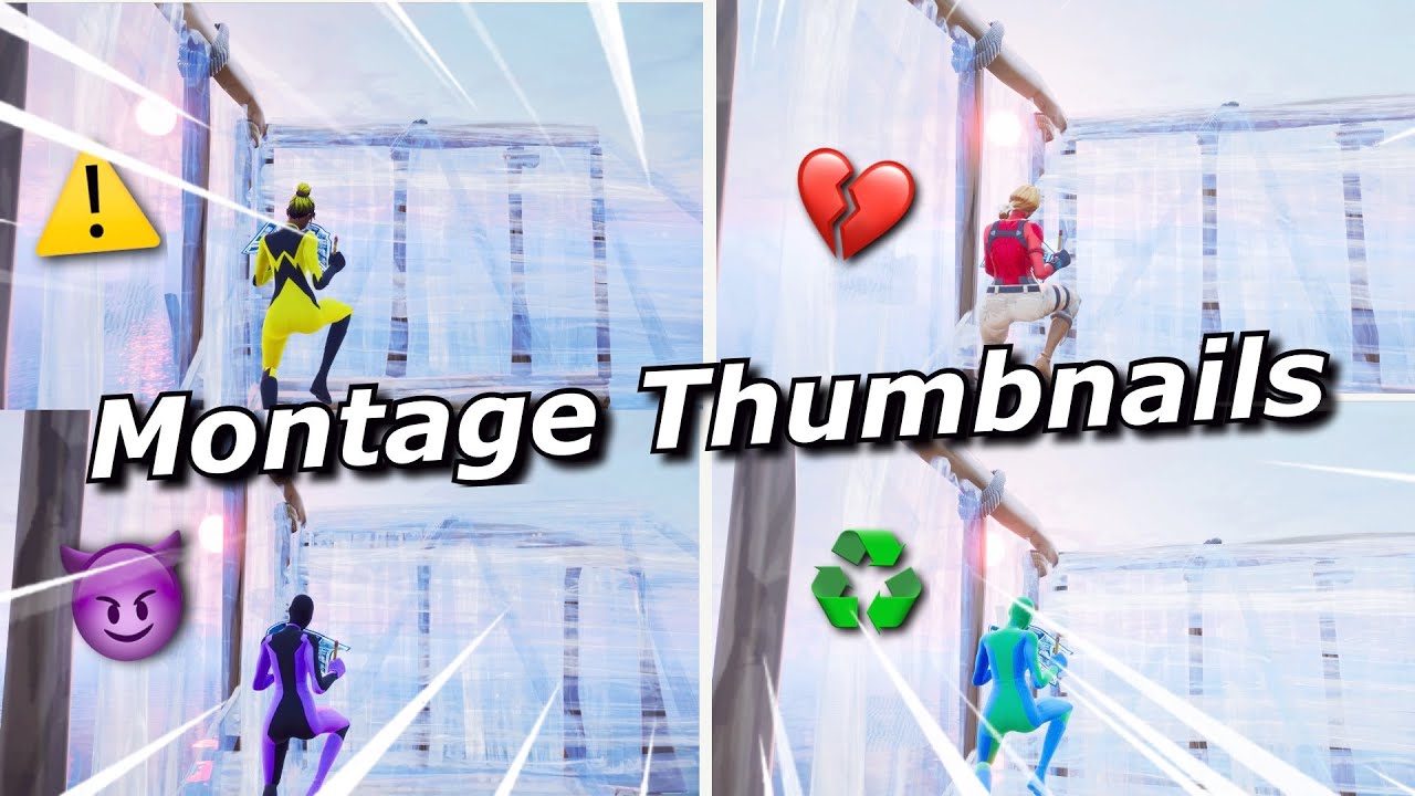 How to Make a Fortnite Montage Thumbnail - YouTube