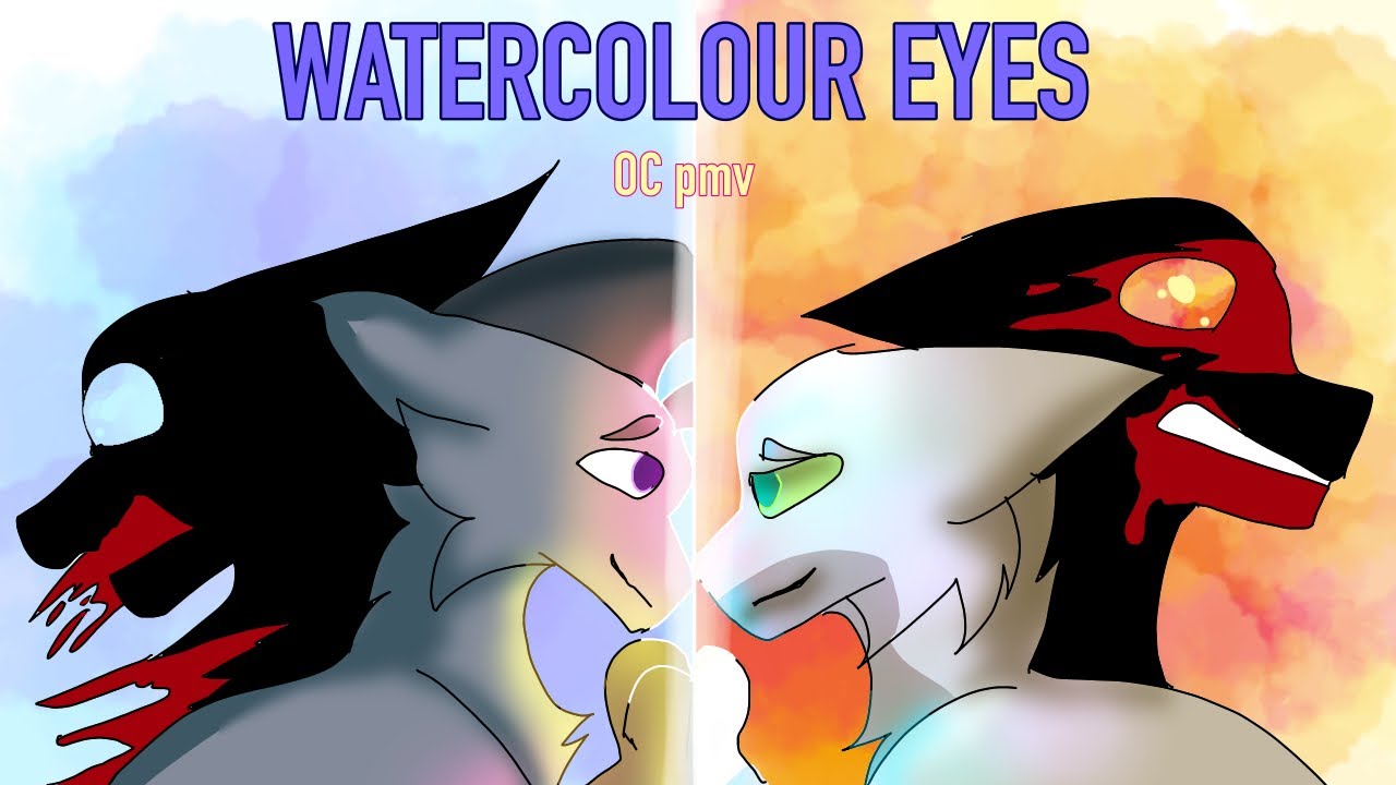 WATERCOLOR EYES oc animation meme - YouTube