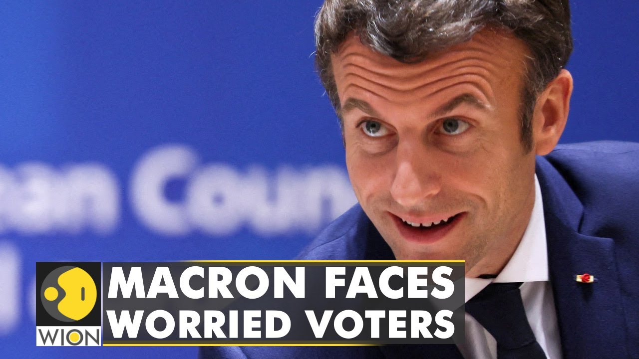 France's Presidential election: President Emmanuel Macron faces worried ...