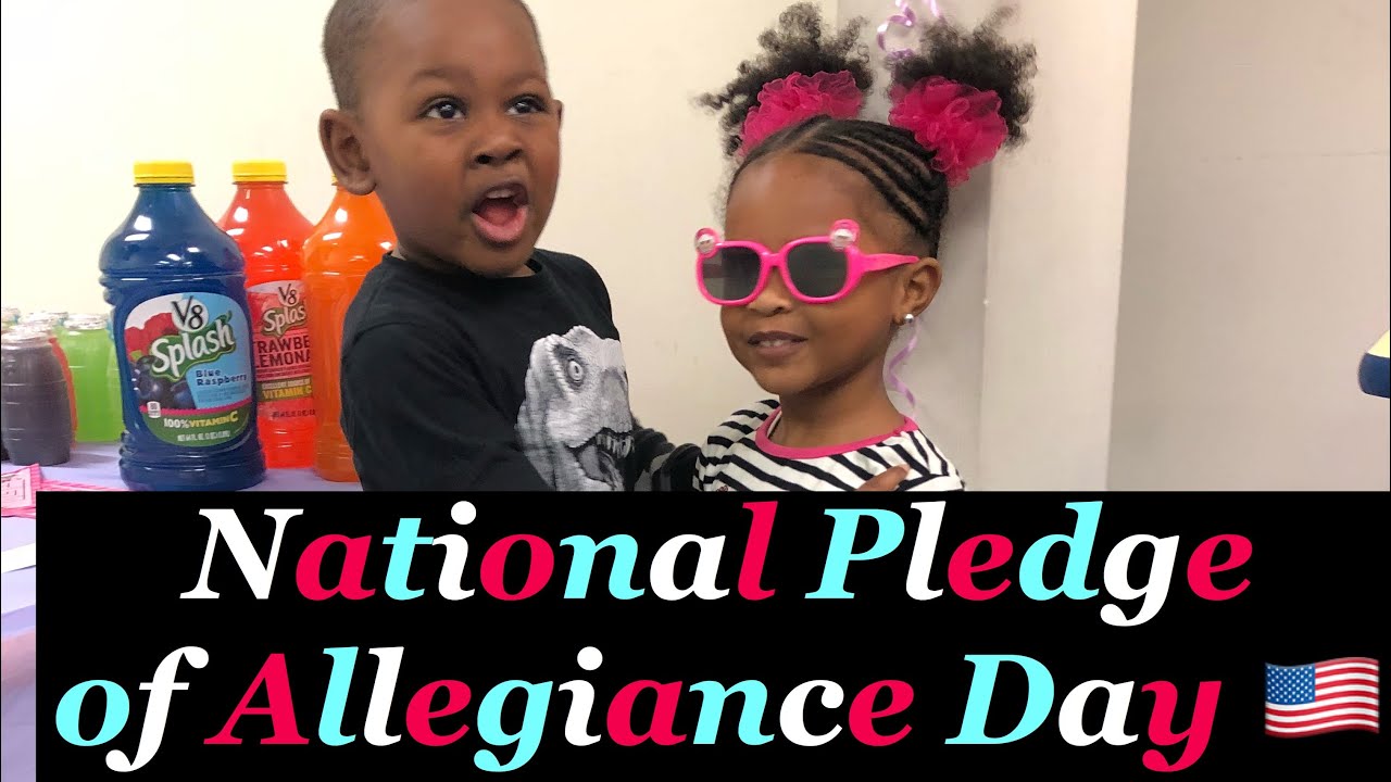 Toddlers recite the pledge! National Pledge of Allegiance Day 🇺🇸 - YouTube