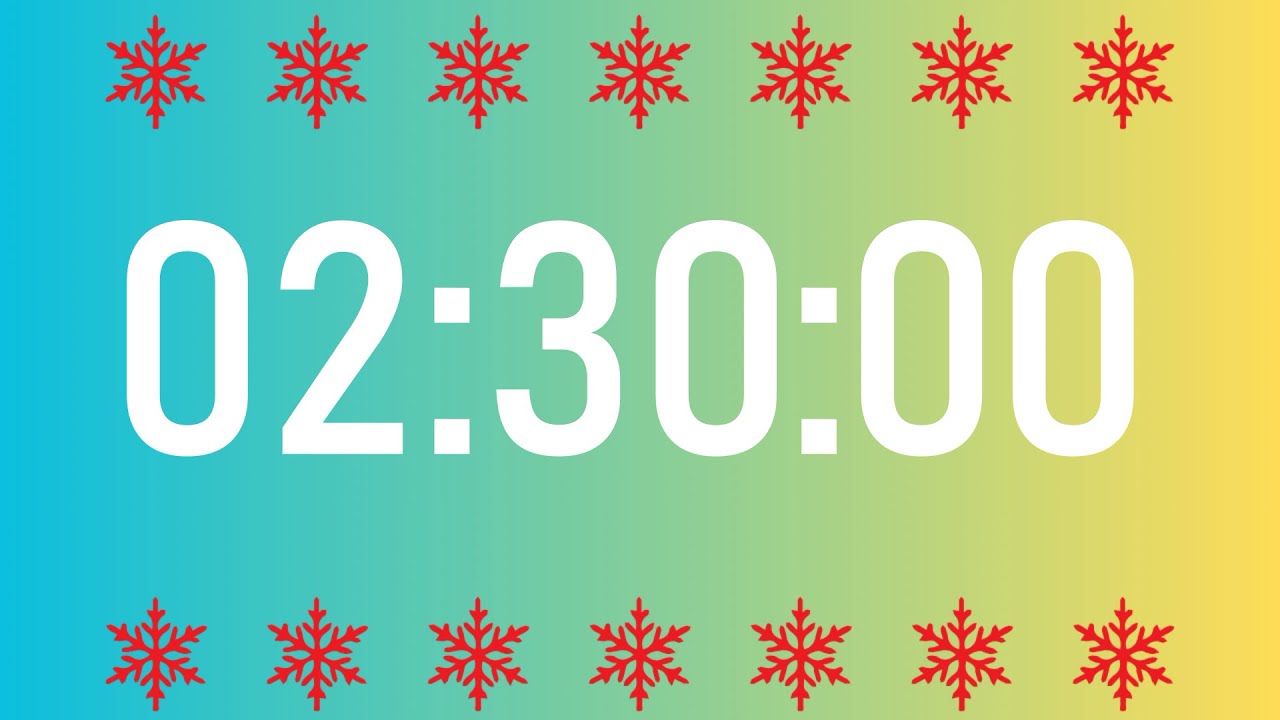 NO ADS | 2 Hour 30 Minute Countdown Timer | 150 Minute Countdown for Study, Work, Focus ...