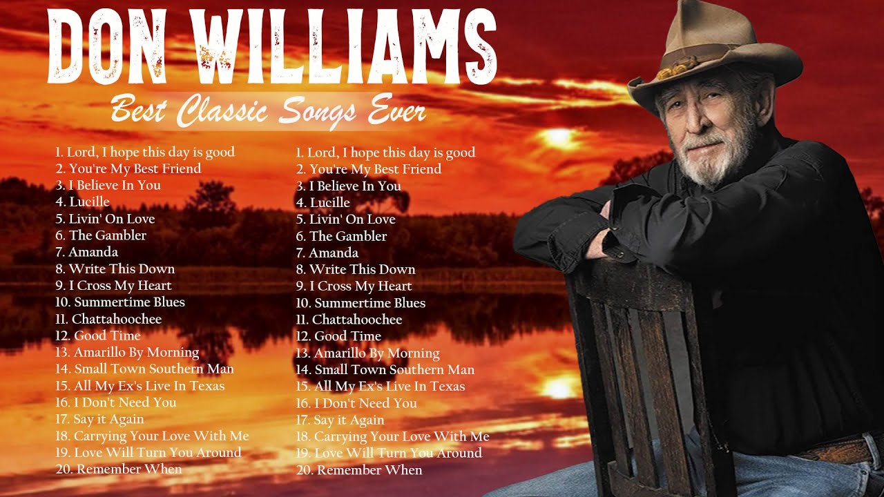 Don Wiliam Country Music _ Don Wiliam Greatest Hits _ Don Wiliam Best ...