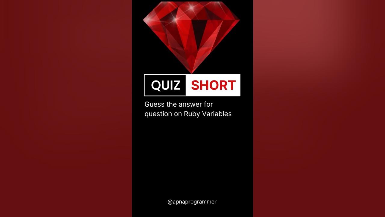 Quiz 38: Master Ruby Programming in 30 Seconds! #quiz #ruby #shorts - YouTube
