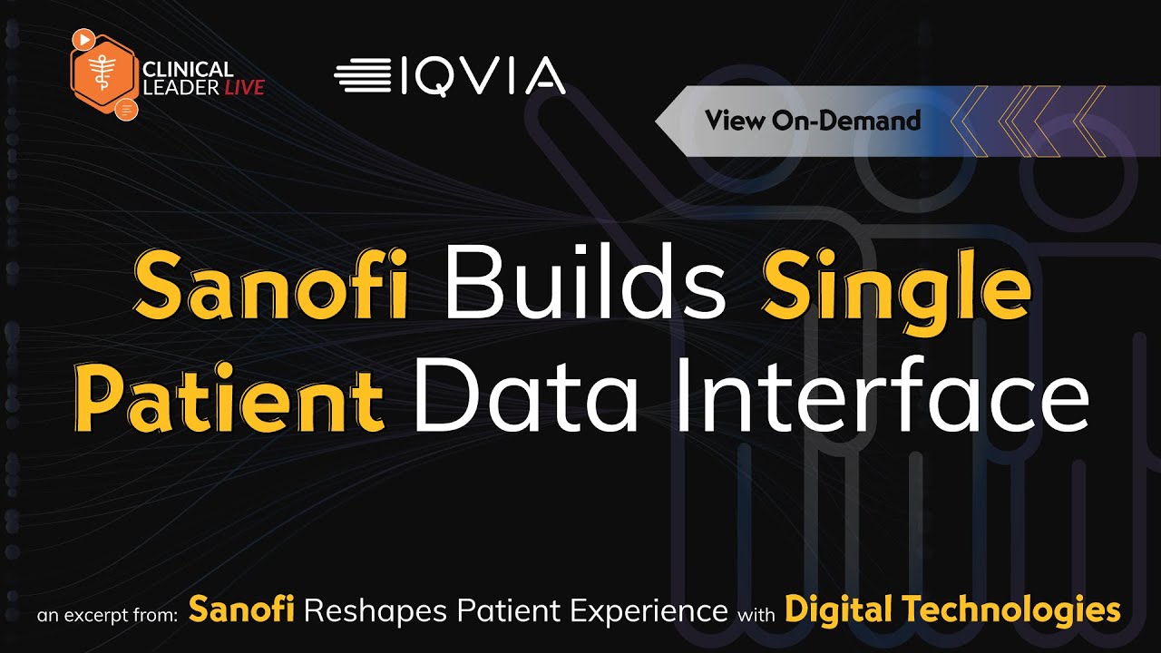 Sanofi Builds Single Patient Data Interface - YouTube