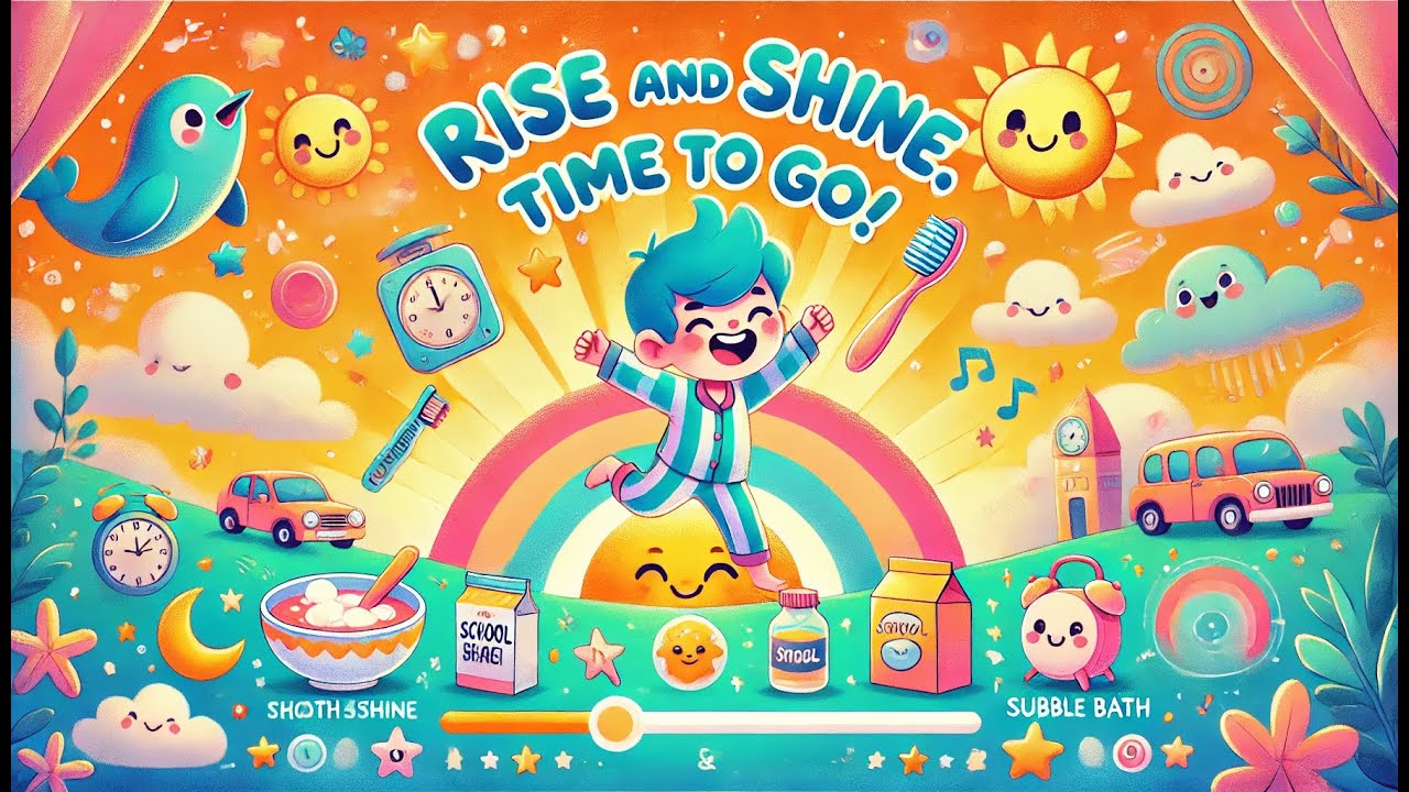 Rise and Shine! | Fun Morning, School & Bedtime Routine Song for Kids ...