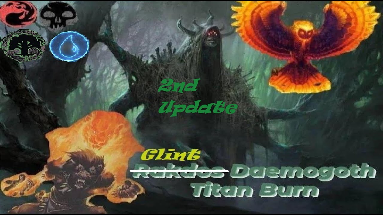 Magic The Gathering | Glint Daemogoth Titan Burn Pioneer Deck Profile ...