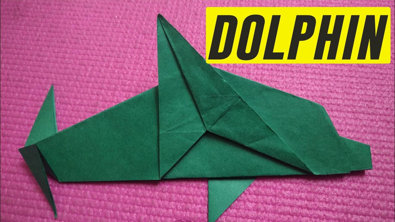 How To Make a Paper Dolphin | paper crafts | paper Origami | kids - YouTube