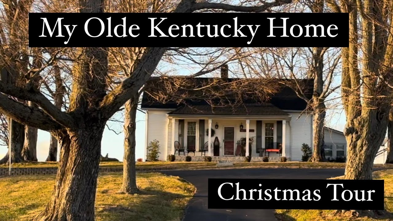 My Olde Kentucky Home ~ Primitive Colonial Christmas Tour - YouTube