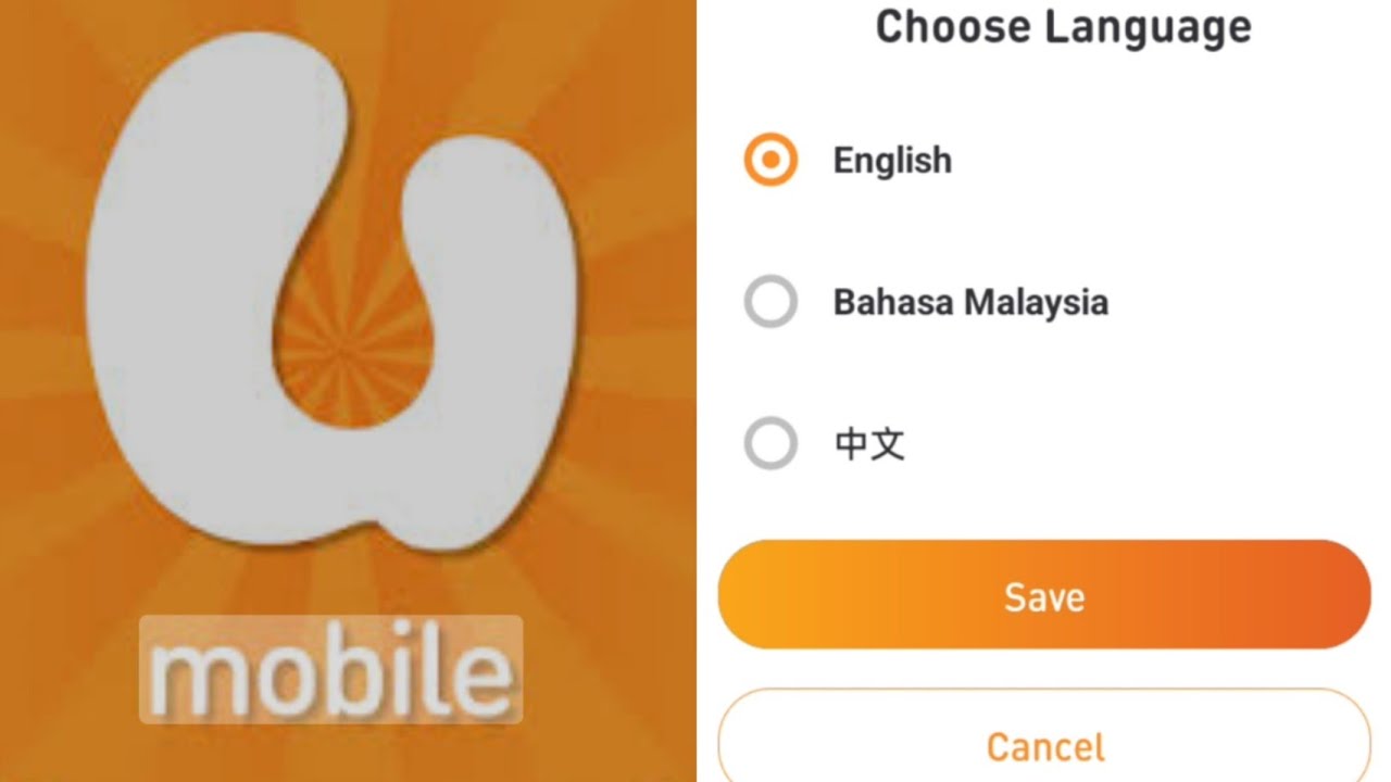 U MOBILE SIM CARD👉How to change U MOBILE SIM CARD LANGUAGE, From ...