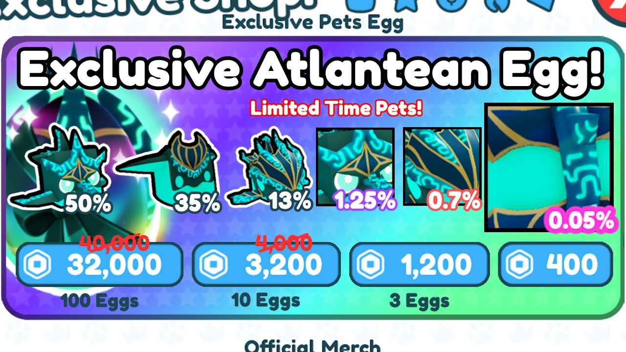 NEW ATLANTIS EGG in Pet Simulator X?! - YouTube