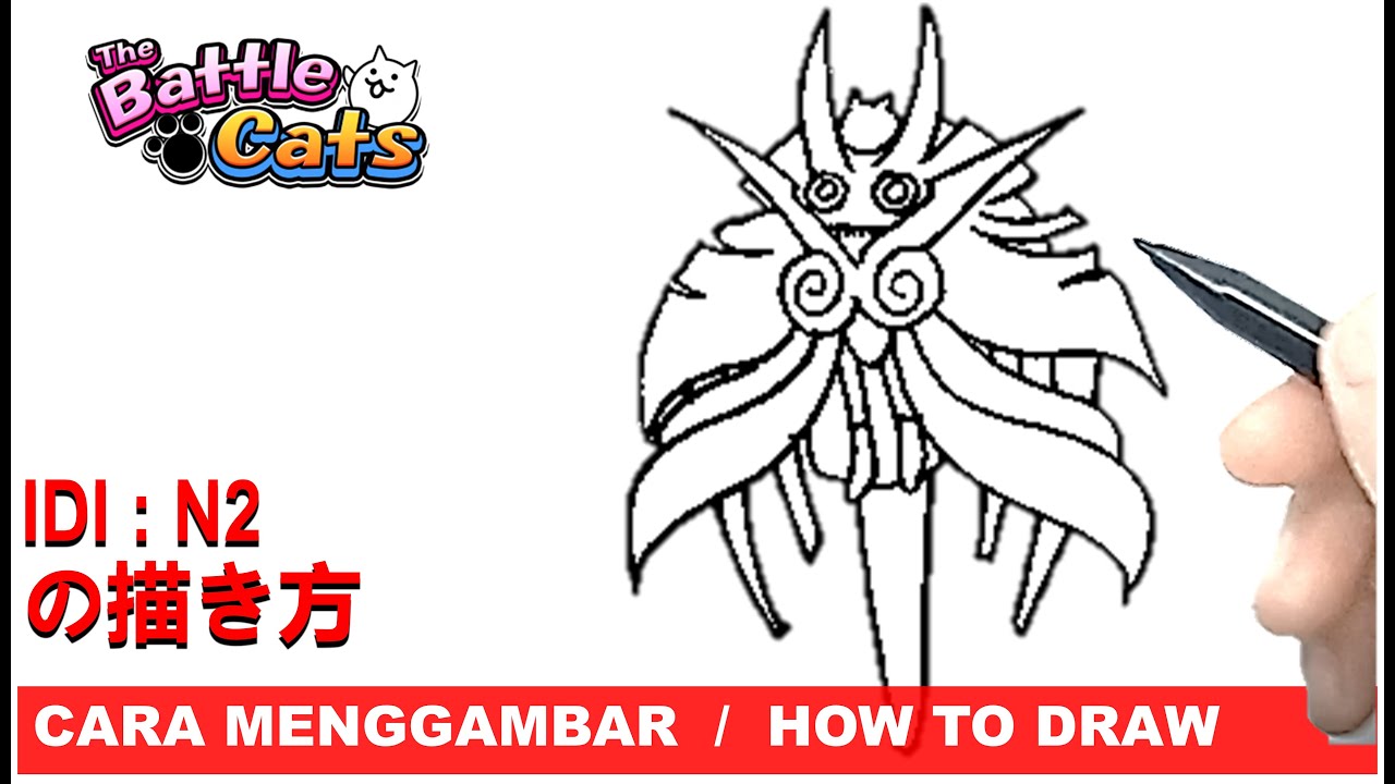 How To Draw IDI:N2 の描き方 / Cara Menggambar BATTLE CATS - YouTube
