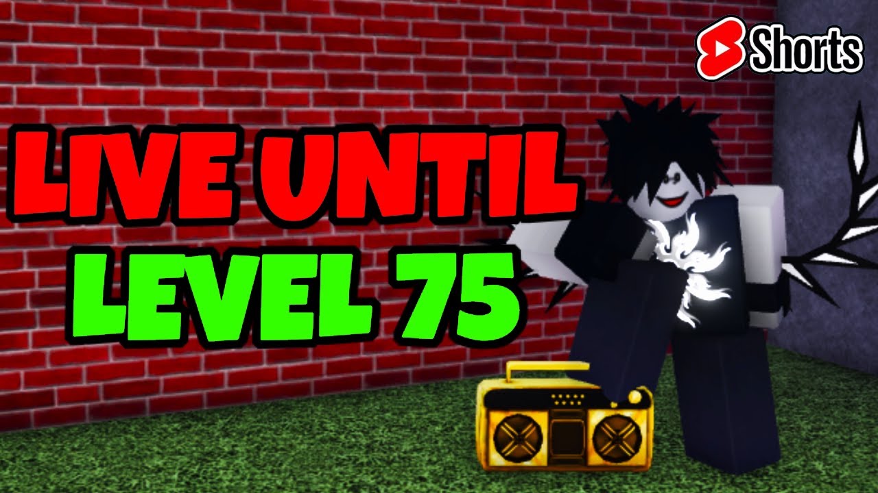 stream ends when I get level 75 two time in forsaken | #shorts #roblox ...
