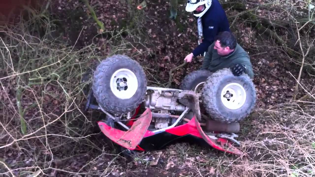 Quad rescue with chainsaw - YouTube