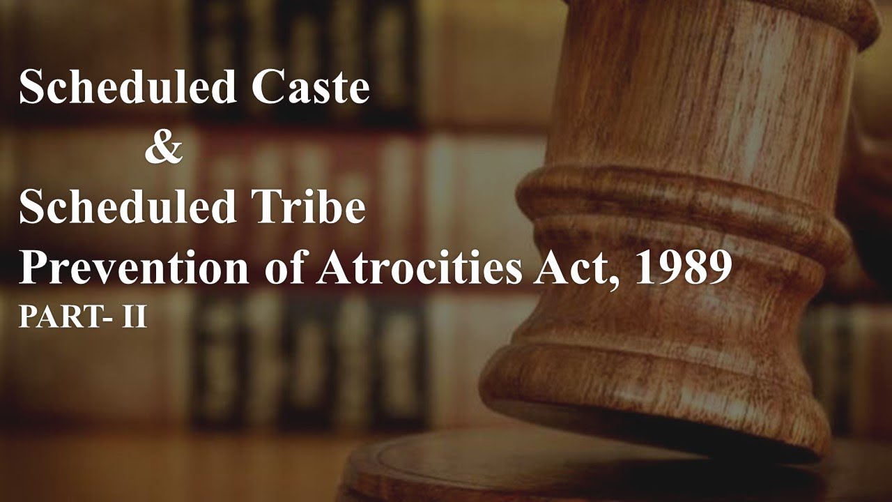 SC ST Act Part II [Easy explanation] अनुसूचित जाति और अनुसूचित जनजाति ...