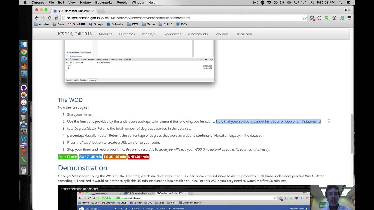 Guided Tour Of The Underscore Module Youtube