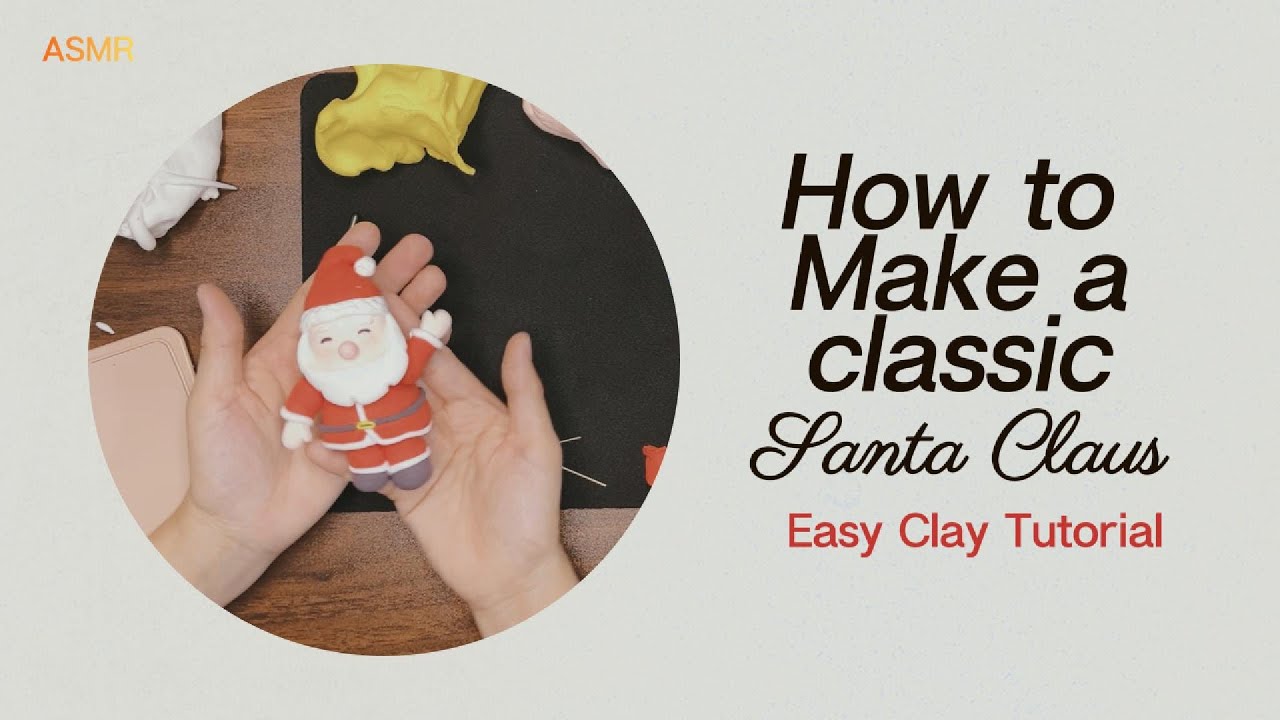 How to Make a Santa Claus | Easy Clay Tutorial - YouTube