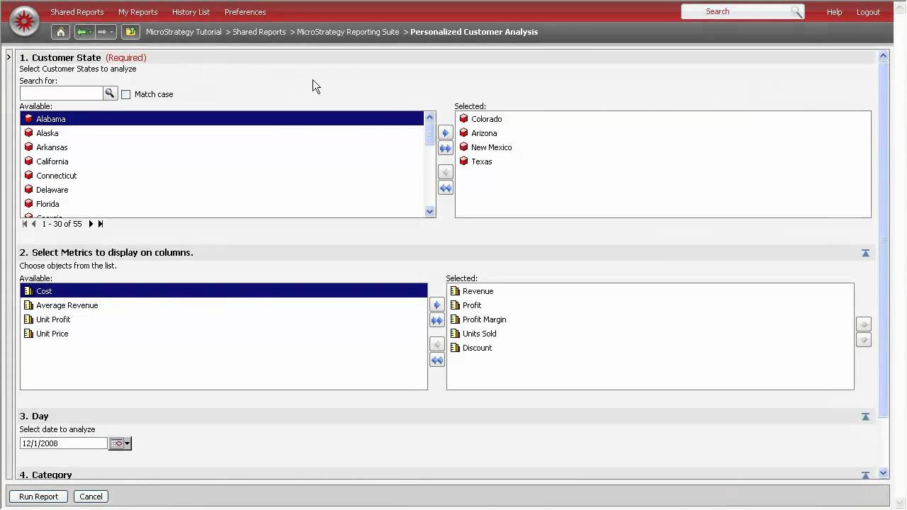 MicroStrategy Reporting Suite - Ad hoc Reporting - YouTube