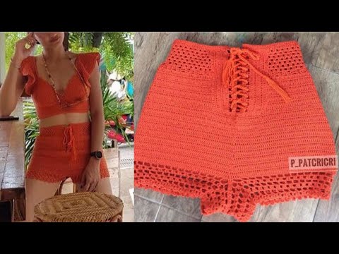 [Eng sub] Passo a Passo Tutorial de shorts de crochê - YouTube