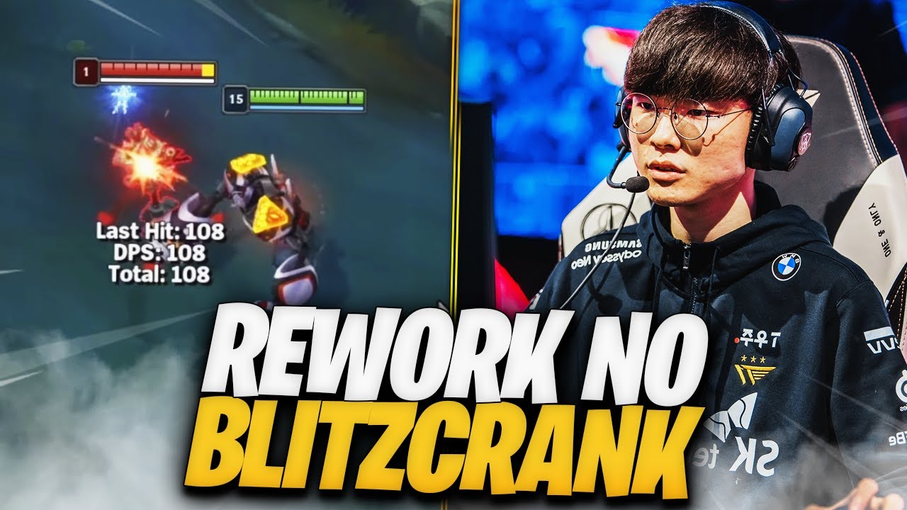 REWORK no BLITZCRANK e as Habilidades do FAKER! - YouTube