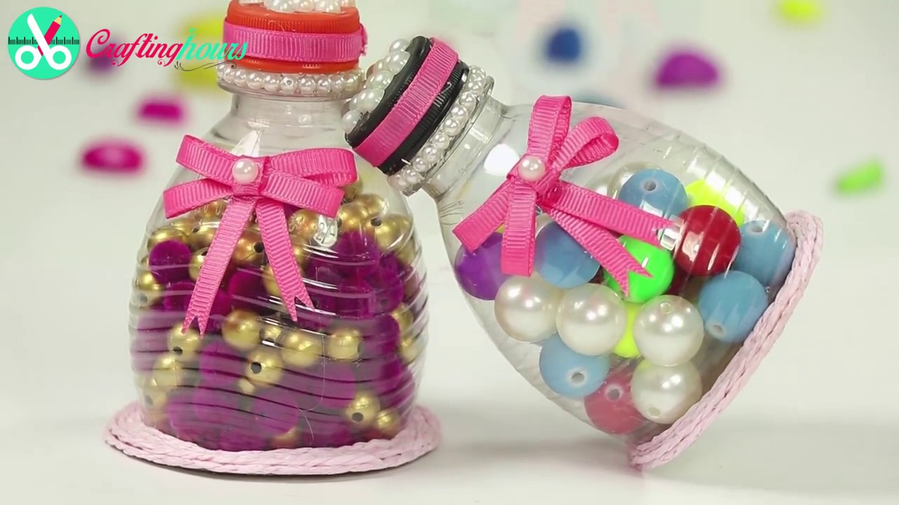 Plastic Bottle Craft, Recycling Ideas How to Make Container with Waste ...