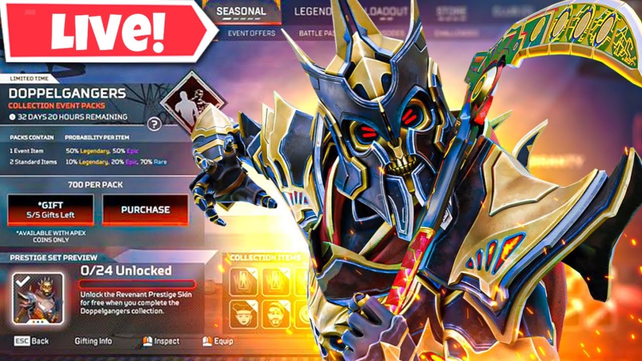 🔴 LIVE - REVENANT PRESTIGE SKIN & COLLECTION EVENT - YouTube