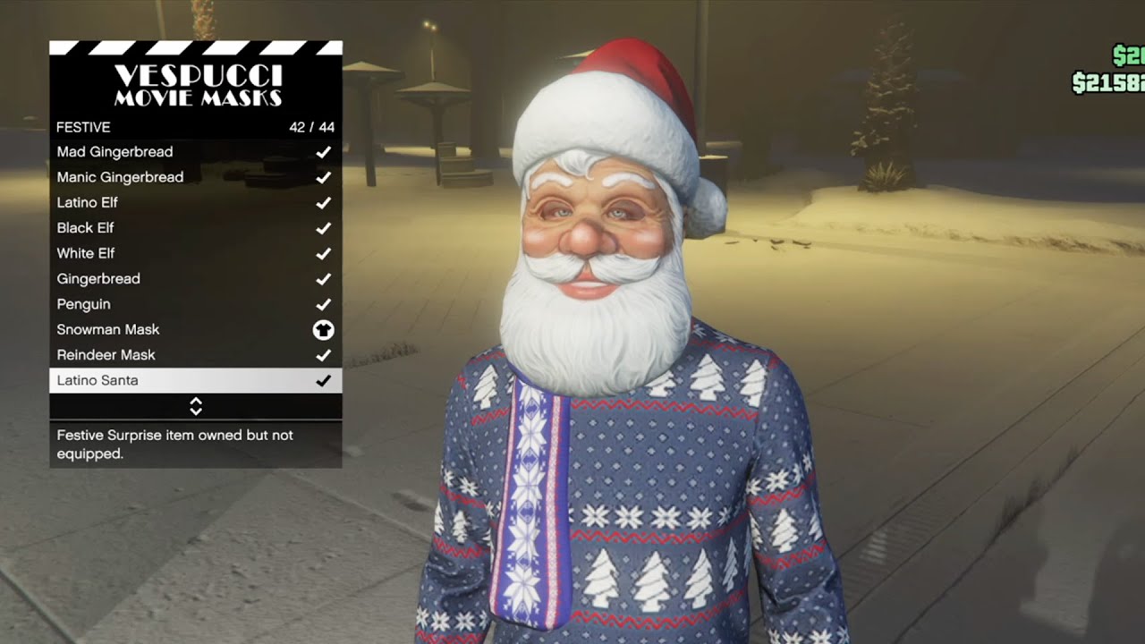GTA Online - All Masks (Festive) - YouTube