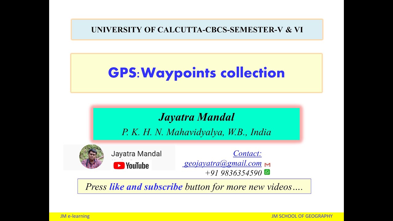 Waypoints collection : GPS - YouTube