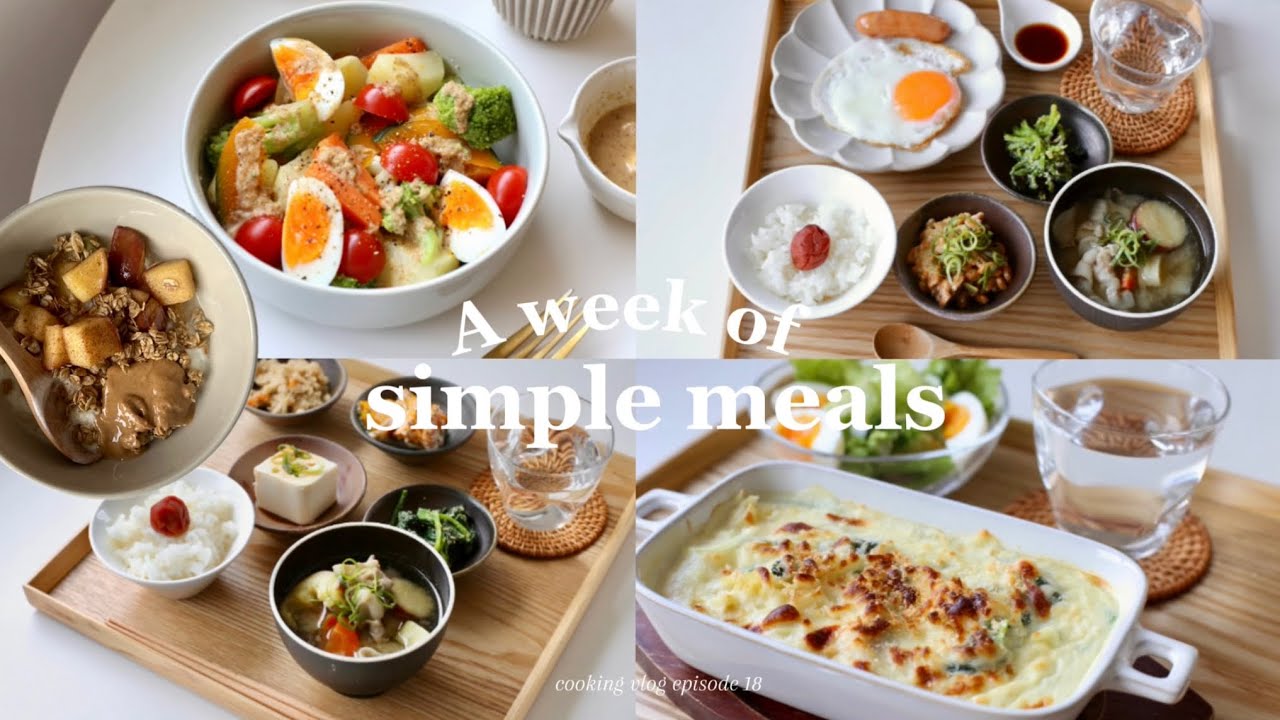 【vlog】A week of simple home cooked meals 🍚🍠 warm and cozy meals for ...