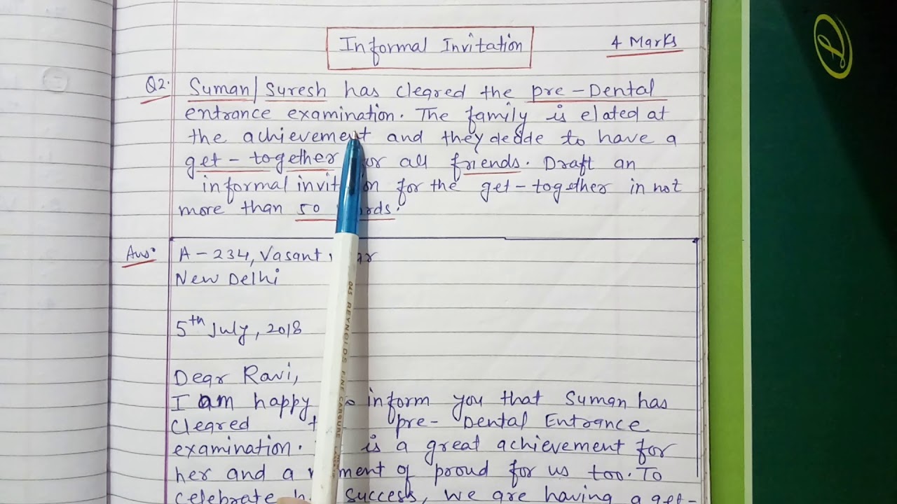 INFORMAL INVITATION 12 Th And 11 Th Class Type 2 YouTube INFORMAL INVITATION 12 Th And 11 Th Class Type 2 YouTube