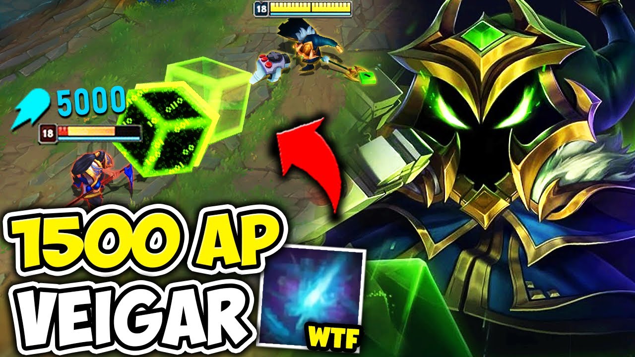 Veigar but I have 1500 AP and one shot tanks (5000 damage ults) - YouTube